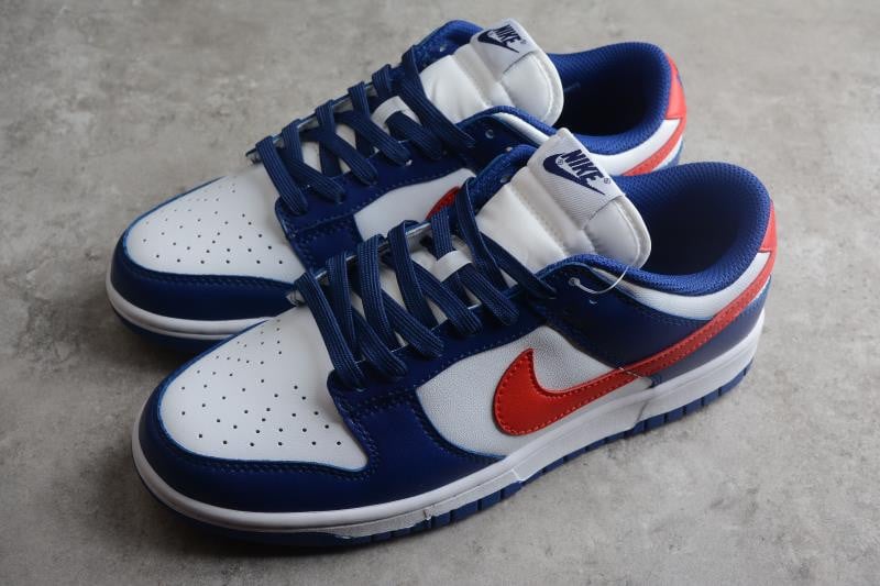 Nike Dunk Low White and University Red Shoes Sneakers SNK287247378 ...
